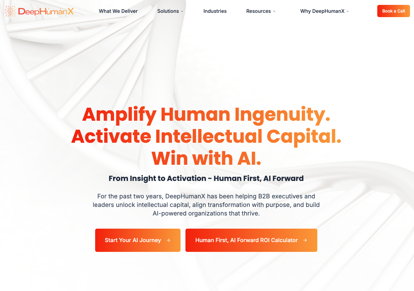 DeepHumanX - Human First, AI Forward Transformation | Fortune 500 AI ...